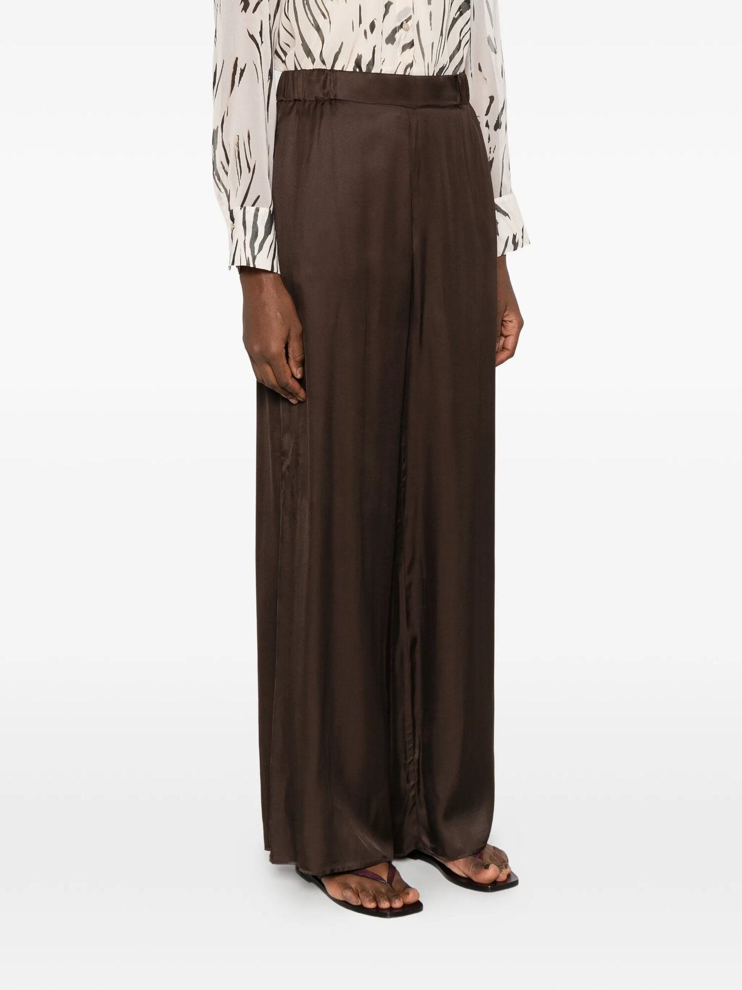 Брюки PennyBlack Elasticated-waistband trousers, размер 46, brown — фото 1