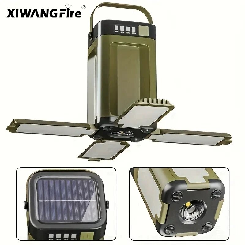 Солнечный кемпинговый фонарь XIWANGFIRE, 2400mAh
