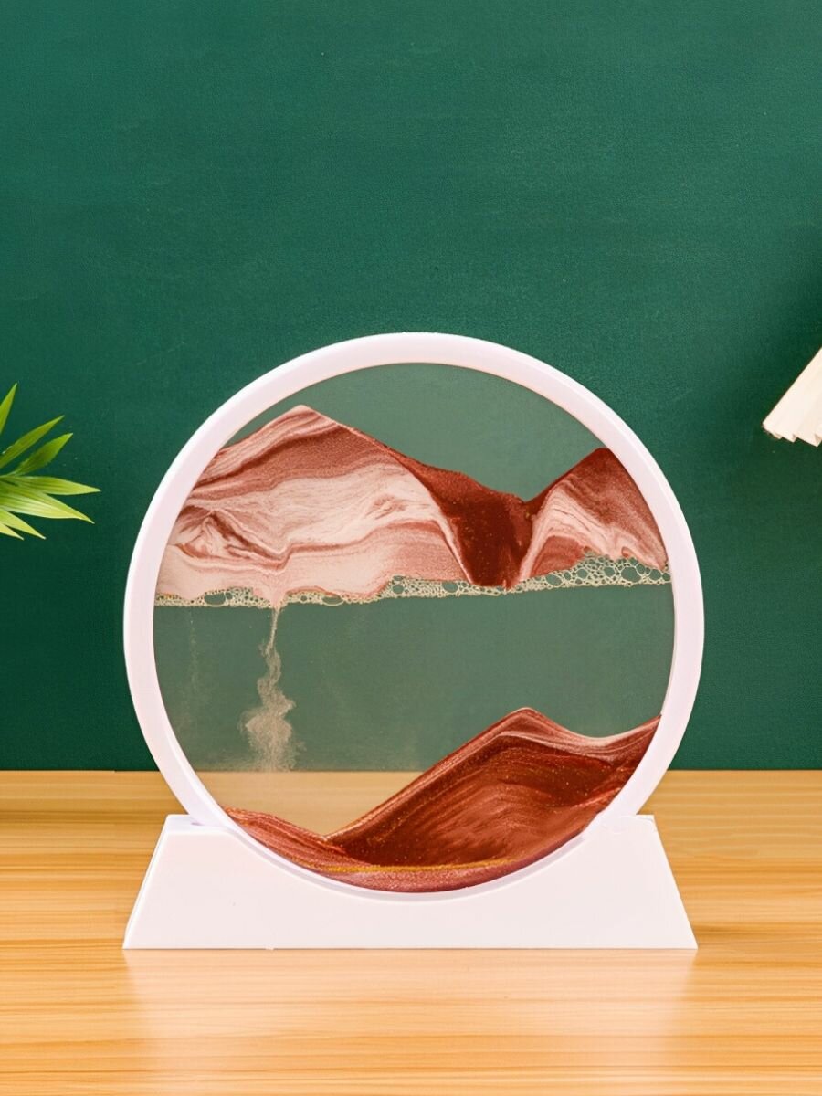 Картина песочная интерьерная 3D антистресс, Креативная статуэтка / Песочные часы антистресс / подарк