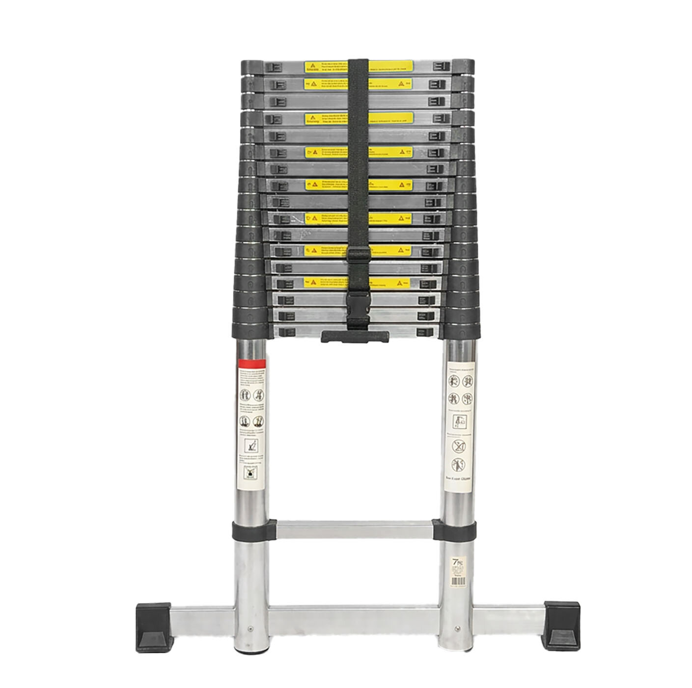 Лестница Телескопическая Стальная Sevenberg Emj-7,6 М, 18 Ступеней, Нагрузка 150 Кг.