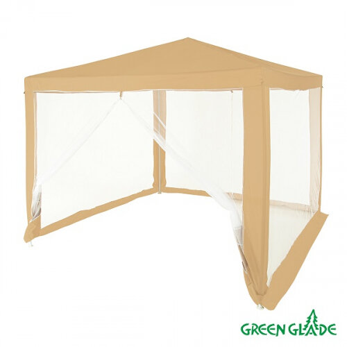 Тент садовый Green Glade с москитной сеткой 9 кв. м бежевый 1040