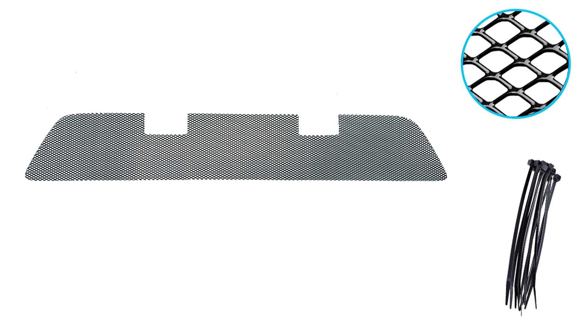 Защитная сетка радиатора для HONDA CR-V 2004-2007 (II рестайлинг), низ, 1шт