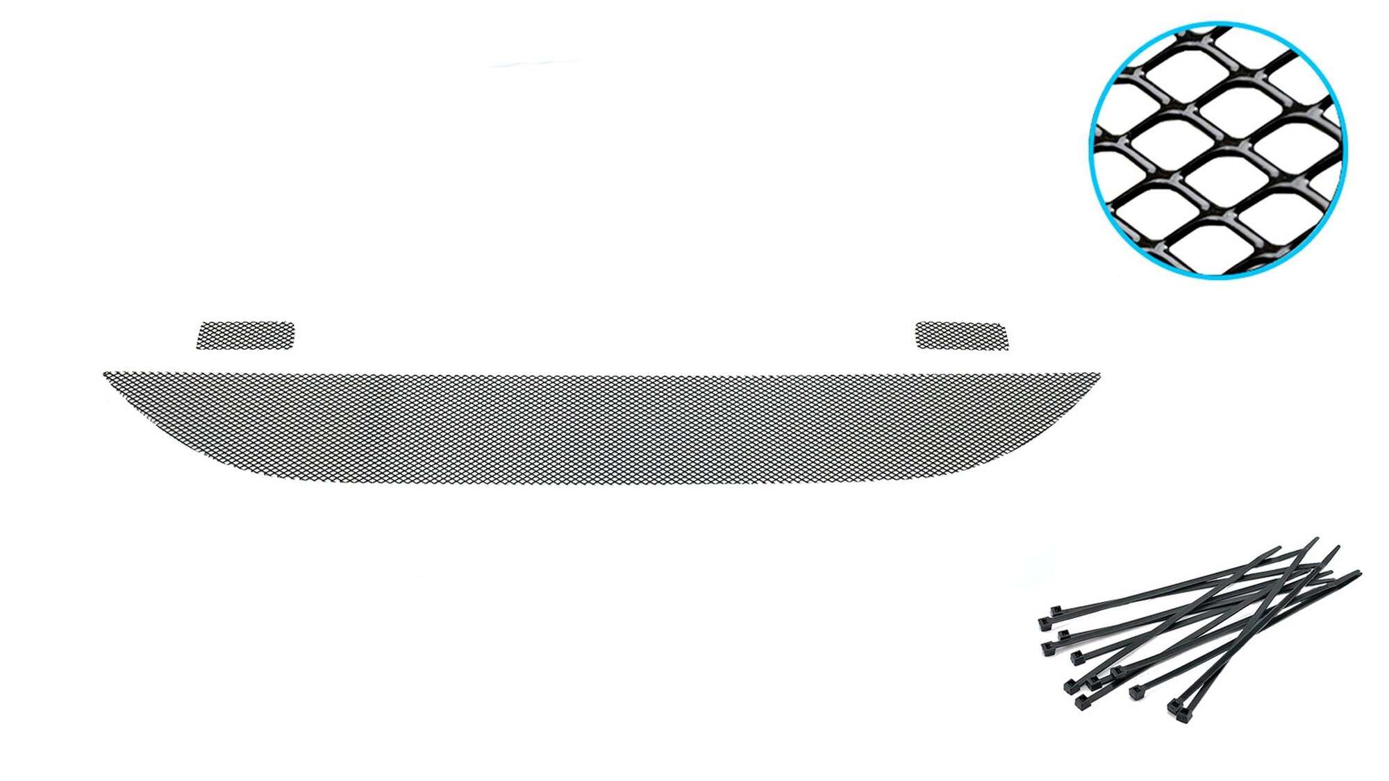 Защитная сетка радиатора Стрелка11 для PEUGEOT 408 2012-2016 (I), 3шт