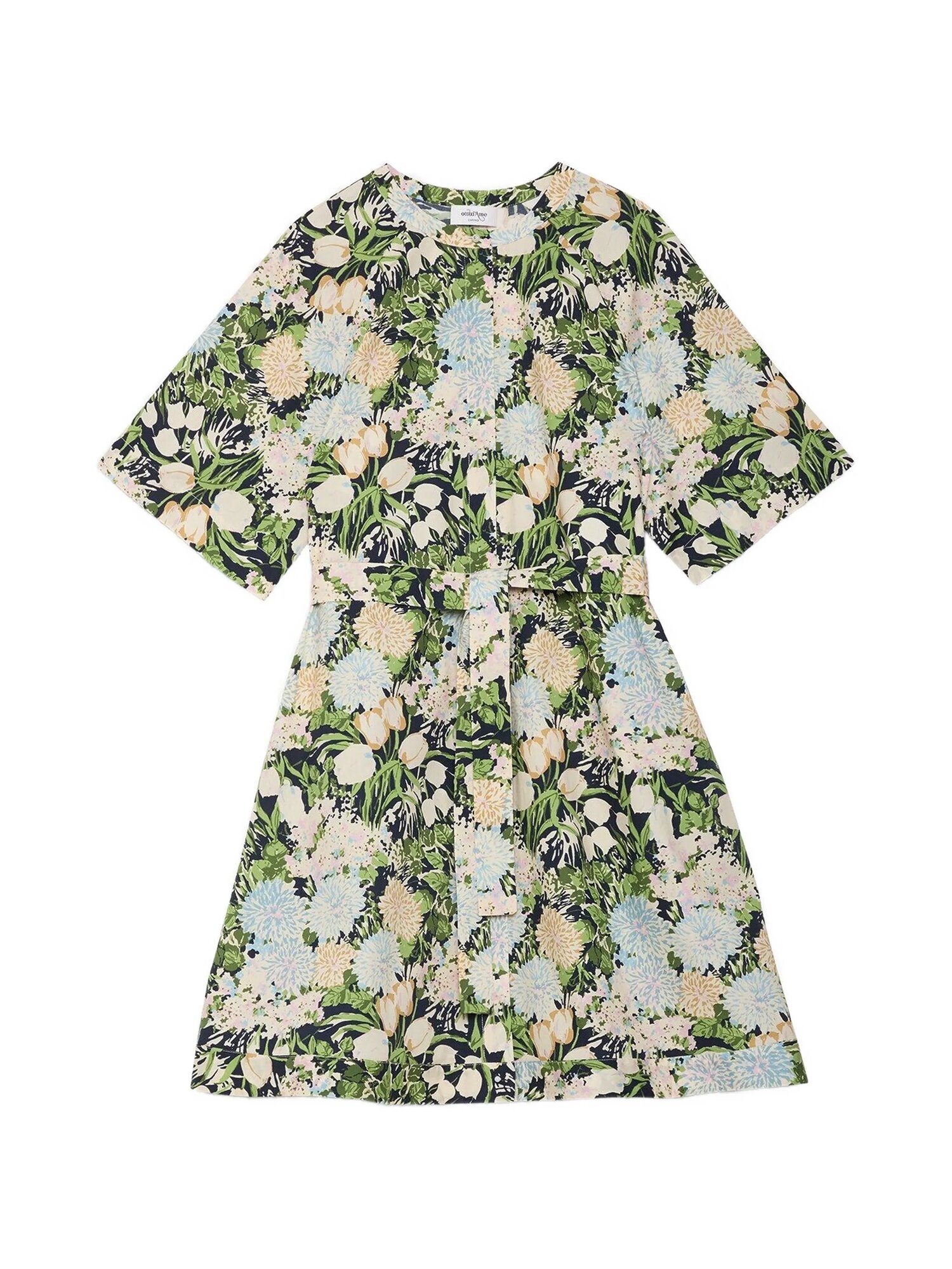 Платье Belt floral mini dress