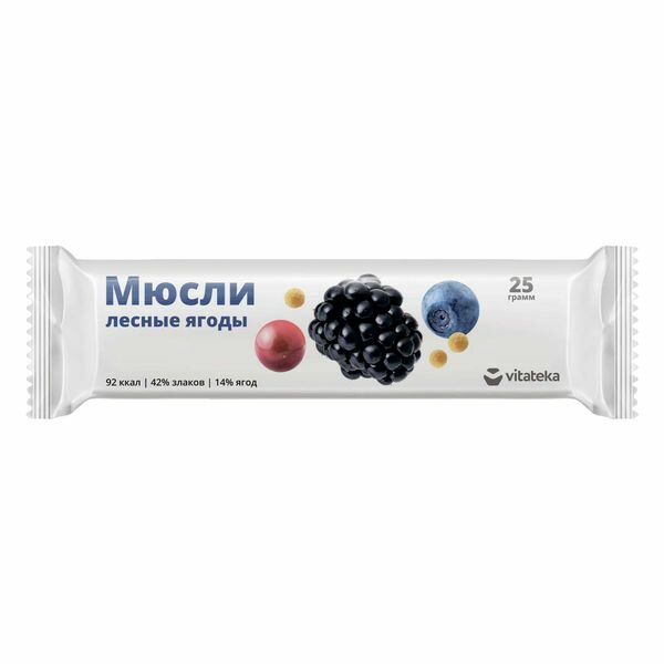 Батончик мюсли с витамином С вкус лесных ягод Vitateka/Витатека 25г