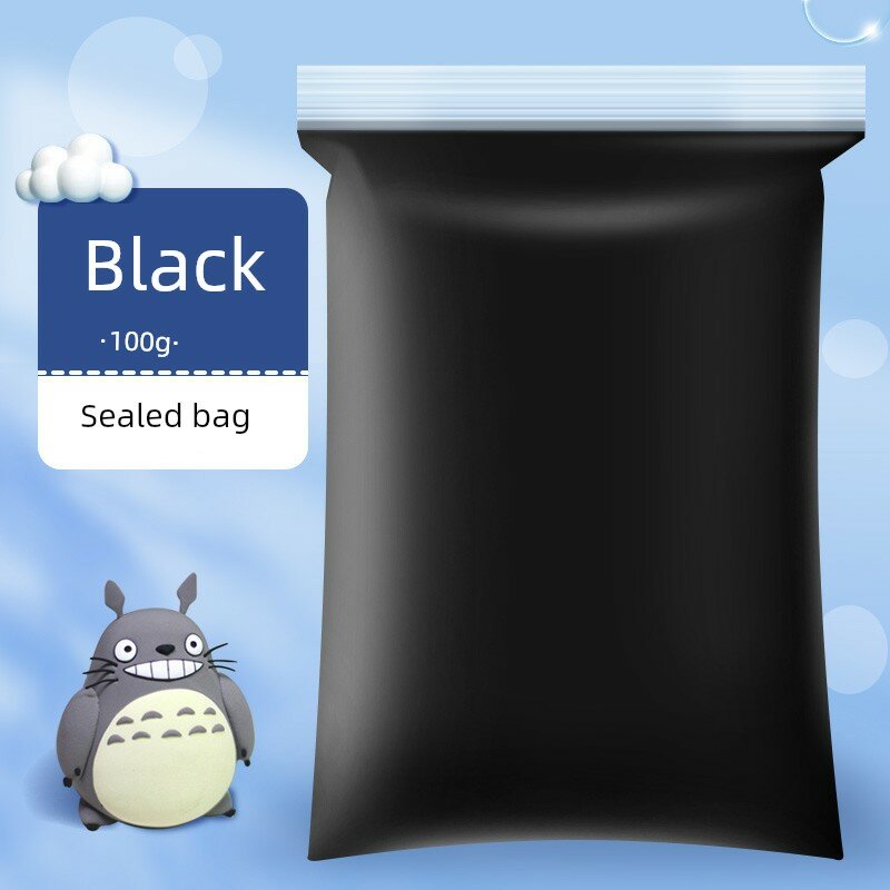 Черная модельная глина 100 г для детских поделок, безопасная и гладкая