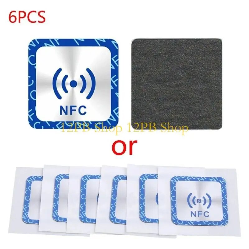 NFC-наклейки Ntag213 анти-металлические 6 шт.