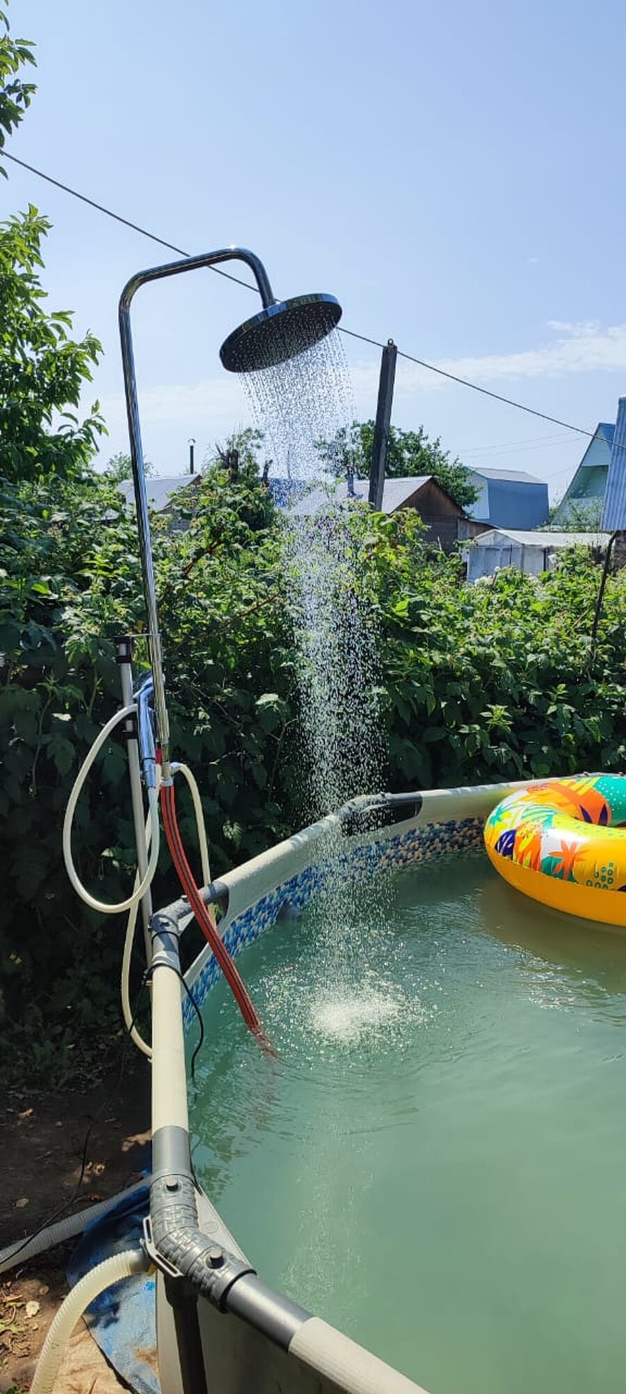 Летний душ DB5051, 12V, 12В, для бассейна, тропический, серебристый