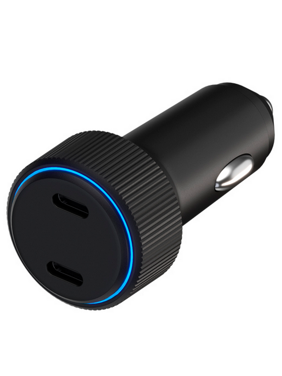 Автомобильное зарядное устройство Maxvi CCM-MS605PD 66W 2xUSB-C PD 3.0 Черный RU