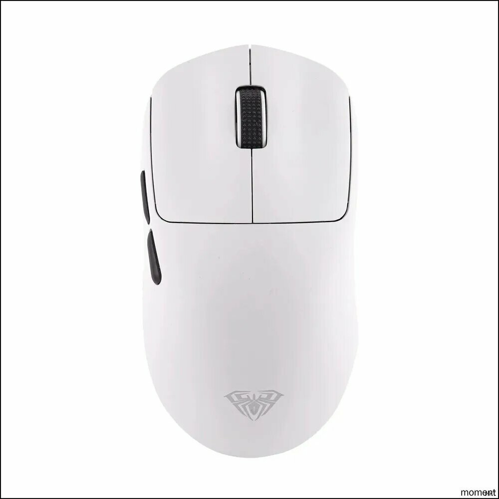 Мышь беспроводная EPOMAKER AULA SC800 Игровая мышь 2-в-1 (проводная/2.4 ГГц), датчик PAW3395, DPI 26000, 5 кнопок, 250 мАч, белый