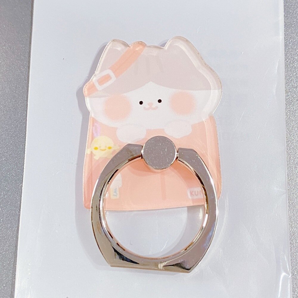 Акрил-кольцо пряжка цельнометаллическое кольцо на 360 градусов, чтобы повернуть милые животные мультфильм подарки на