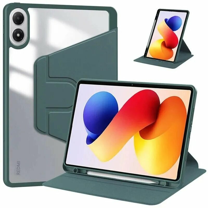 Для Xiaomi Redmi Pad 2 Pro 12.1 дюйма 2025 Smart защитный чехол вращающийся с держателем карандаша совместимый Redmi Pad 2 Pro 5G 12.1"корпуса планшета