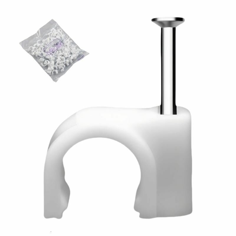 Устойчивые кабельные клипсы с гвоздями, 12mm