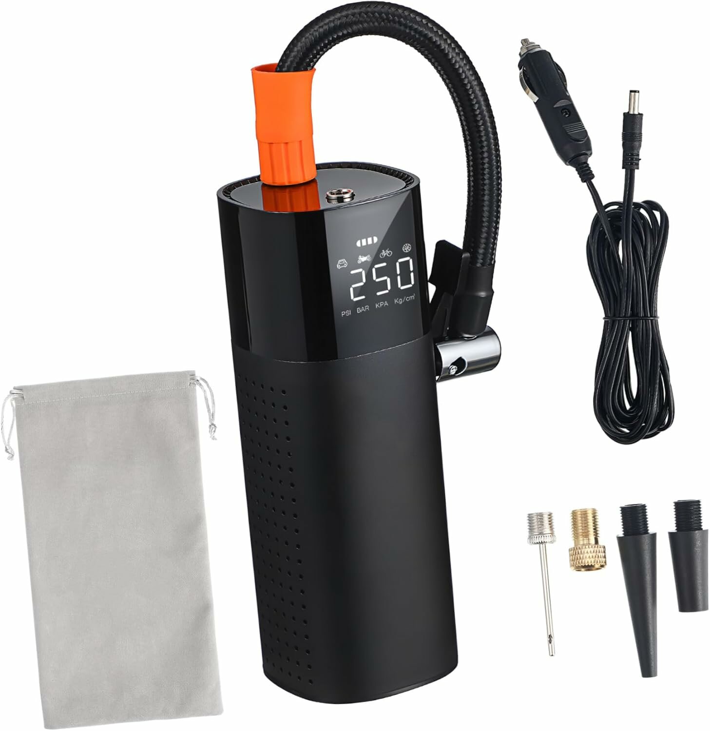 W Автоматический манометр для накачки шин для автомобиля, велосипеда, грузовика, инструмент для накачивания футов
