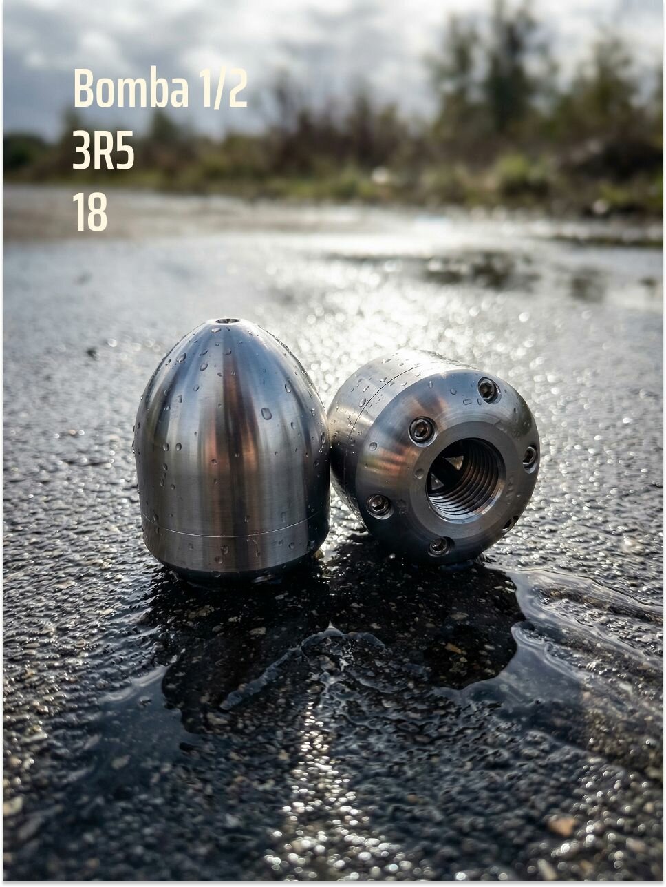 Форсунка каналопромывочная RGR Bomba 1/2f SS 3R5