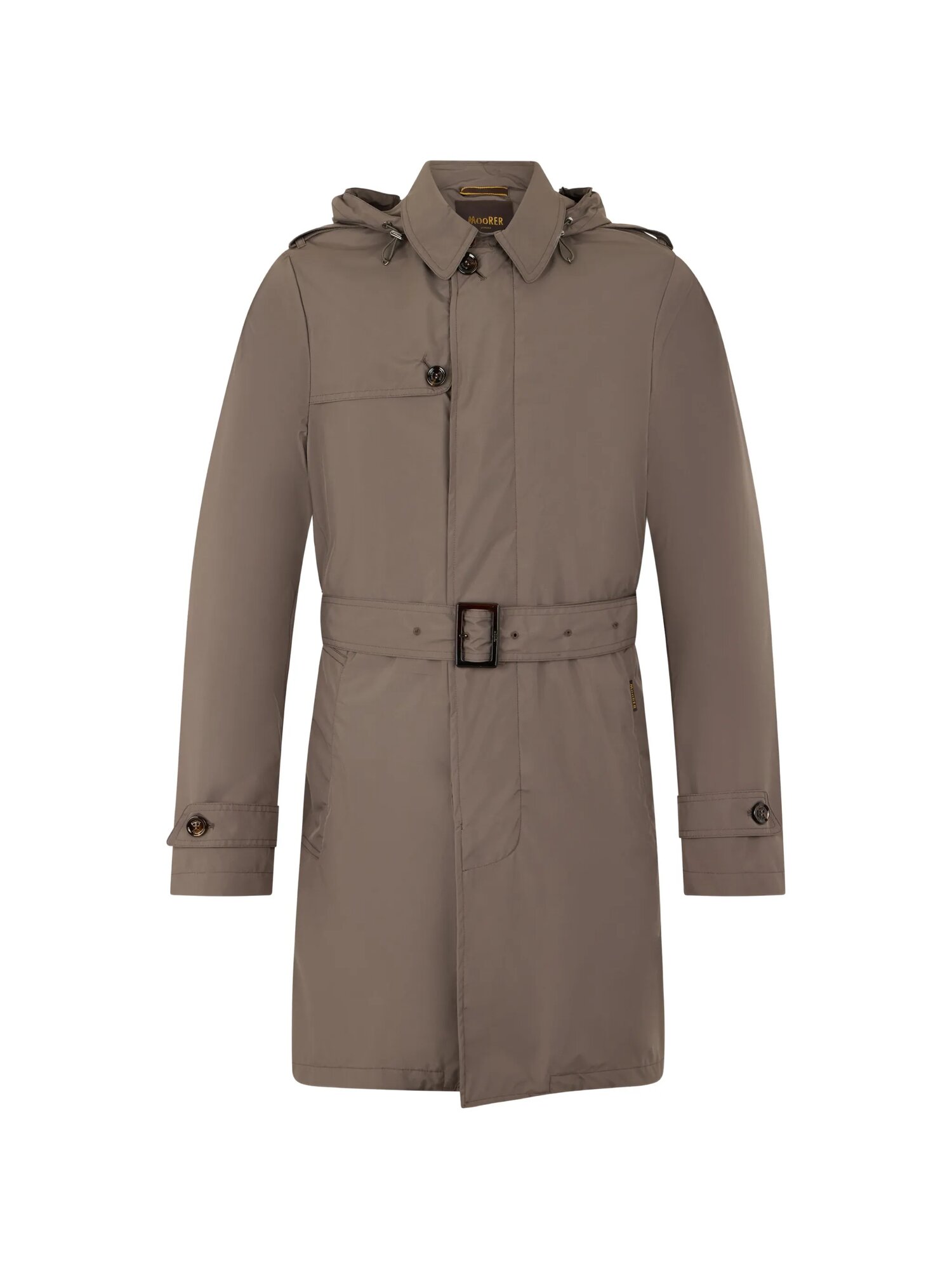 Пальто Hooded belted trench coat
