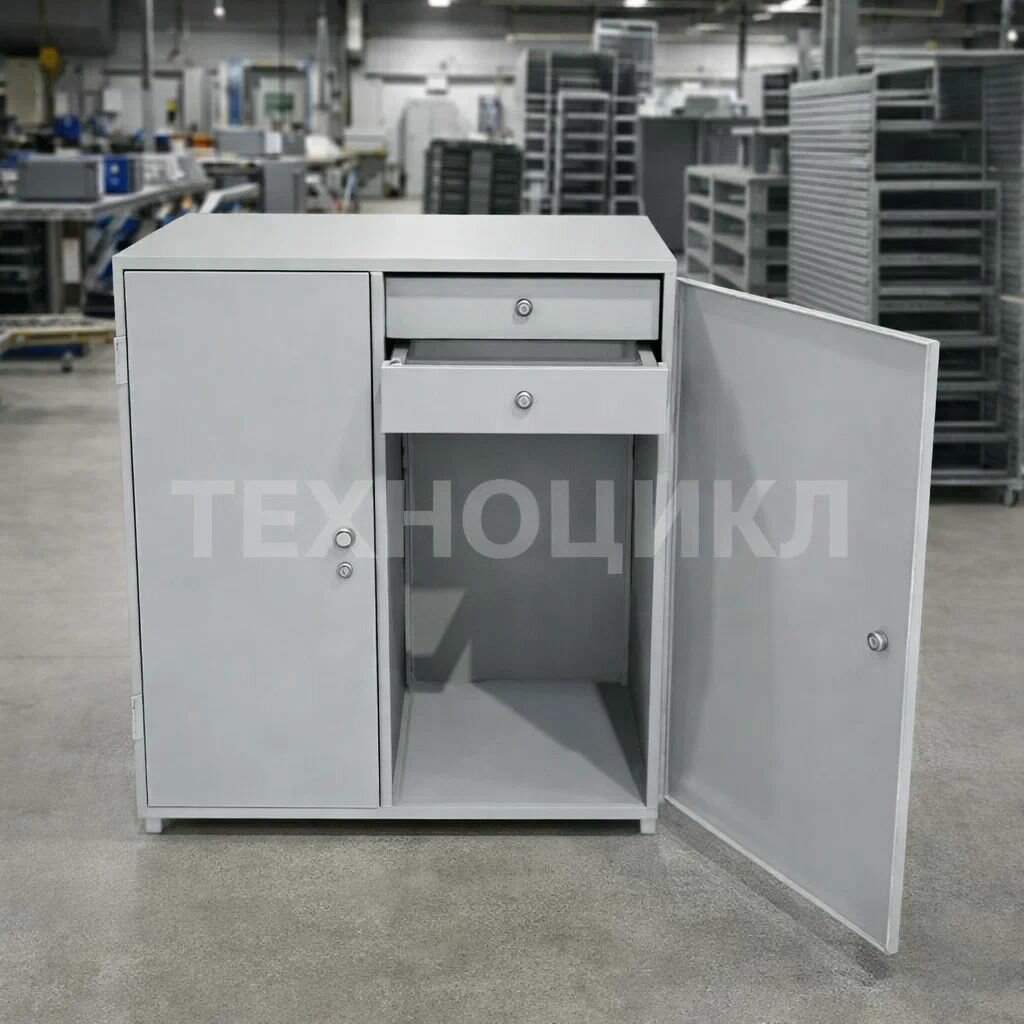ТПМ-06-02 Тумба для инструмента 1000х830х440 мм металлическая для инструмента на производстве техноцикл