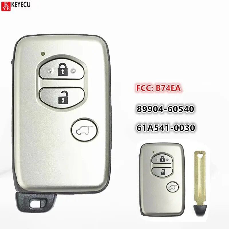 Разблокировано для TOYOTA PRADO 2010 2011 2012 2013 2014 2015-2017 FCC: B74EA ID платы: 61A541-0030 433 МГц Smart Key Proximity Remote