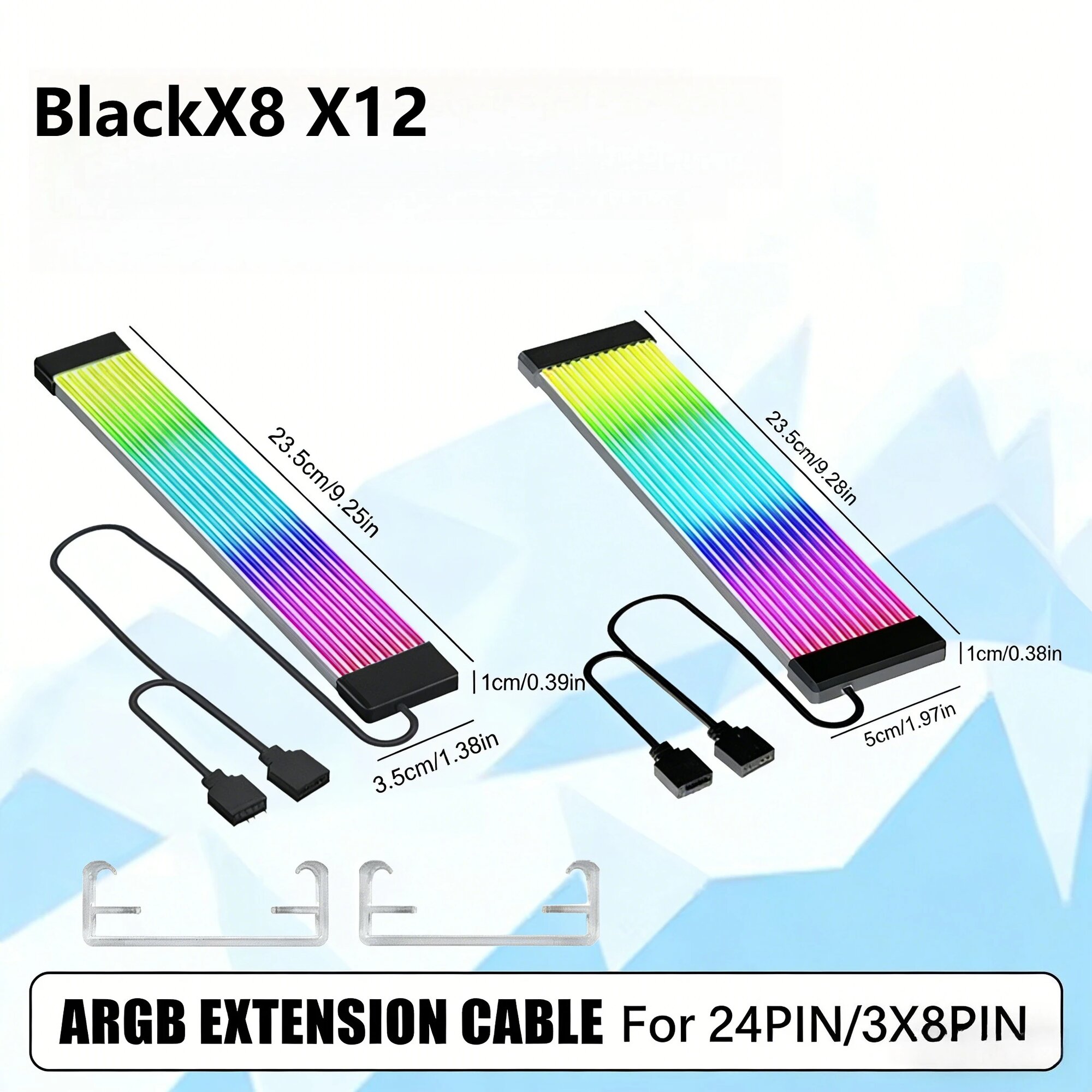 ONEVAN ARGB кабель-удлинитель для материнской платы Black X8nX12