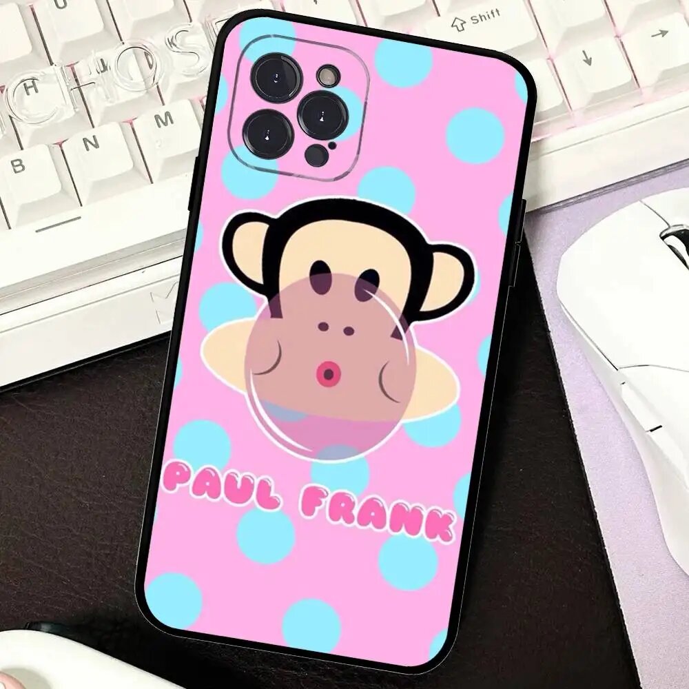 Классический модный чехол с логотипом P-Paul F-Frank для iPhone 17, 16, 15, z3, For iPhone 16 pro