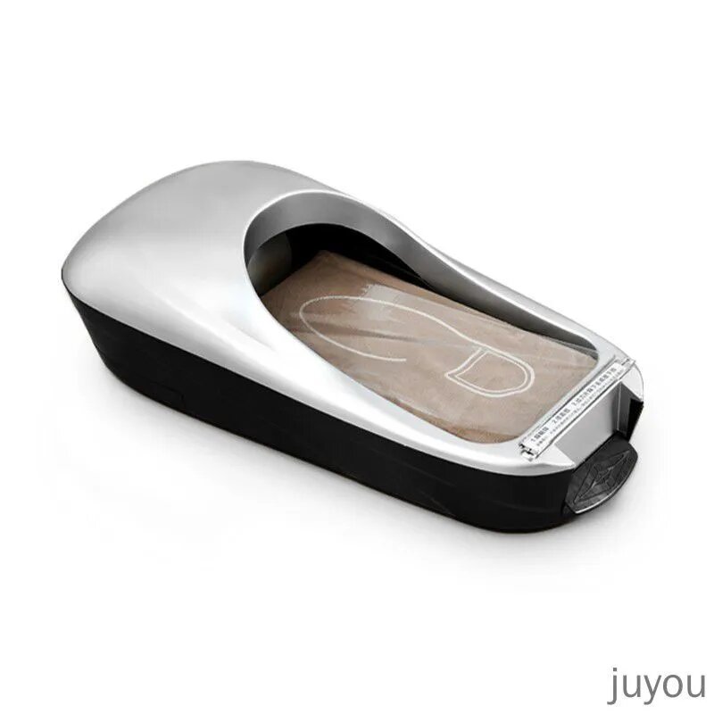 Аппарат Для Бахил Автоматический Диспенсер Для Бахил Многоразовый Серебристый для Дома и Офиса