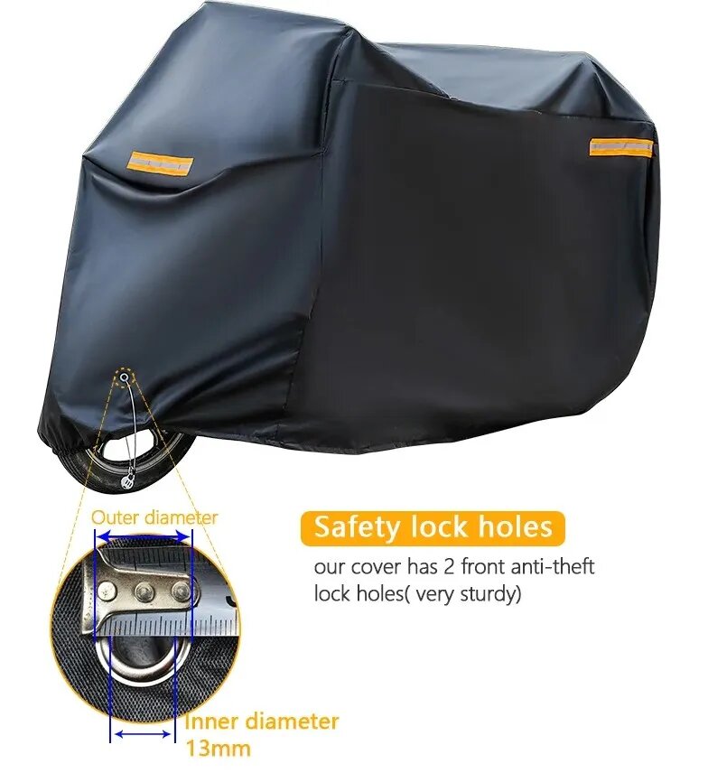 Универсальный Толстый Чехол Для Мотоцикла Из Ткани Оксфорд, Водонепроницаемый, 4XL 295x110x140cm
