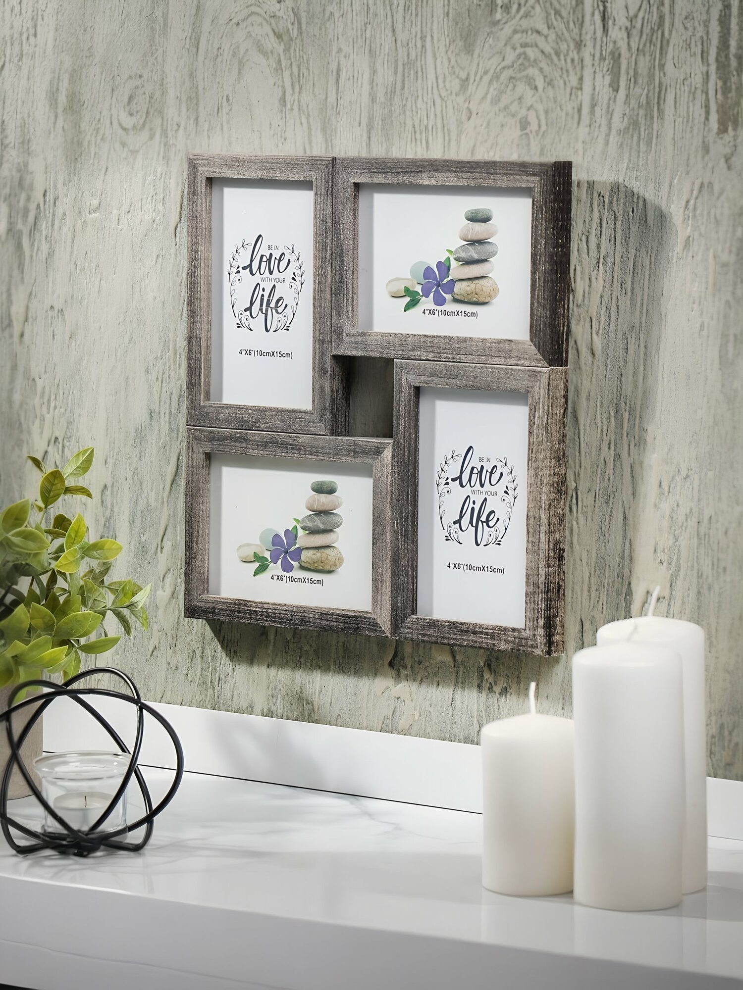 Фоторамка коллаж на 4 фото 10х15 см, 30х30 см