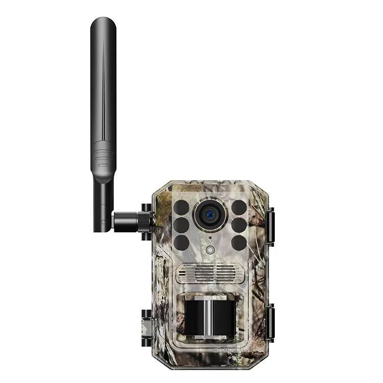 JuTongGuoJi Фотоловушка, 14MP FHD 4G Trail Camera, Камуфляж, Солнечная зарядка, батарейки