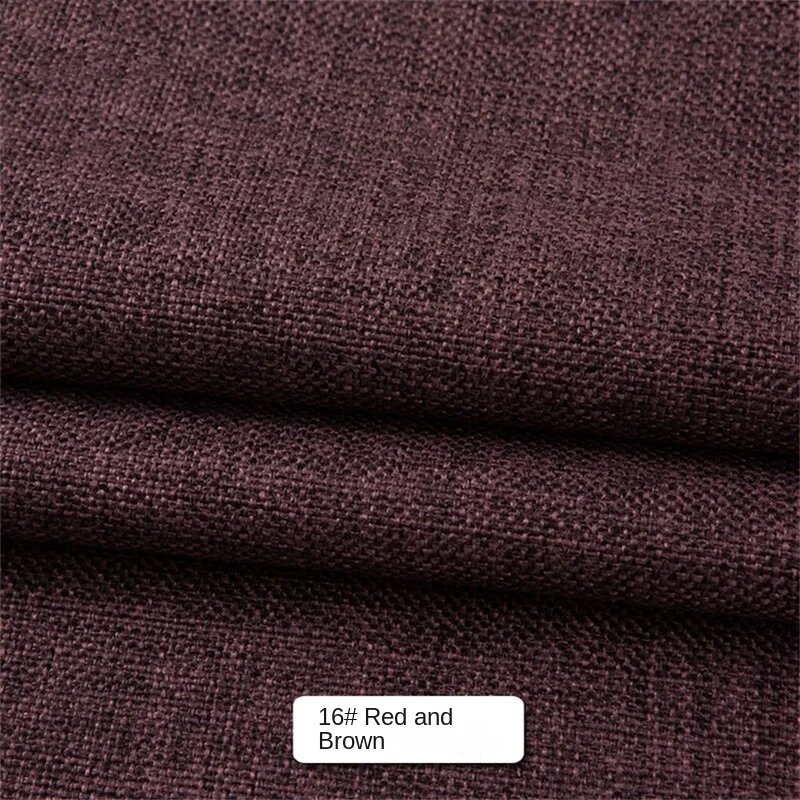 Ткань льняная бордовая 1,5м x 1м, No.16 Red Brown