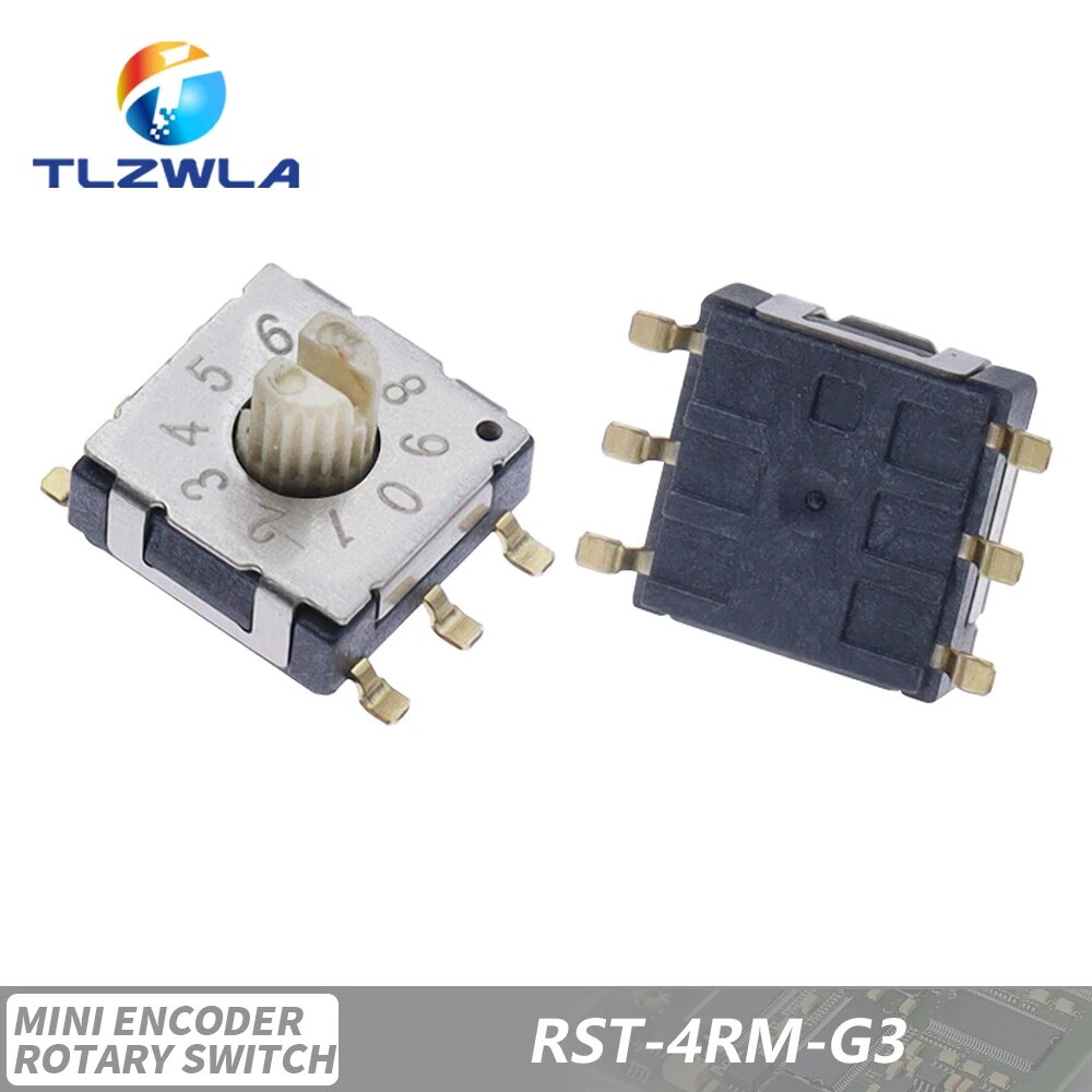 3шт. Поворотный переключатель RST-10RM-G3