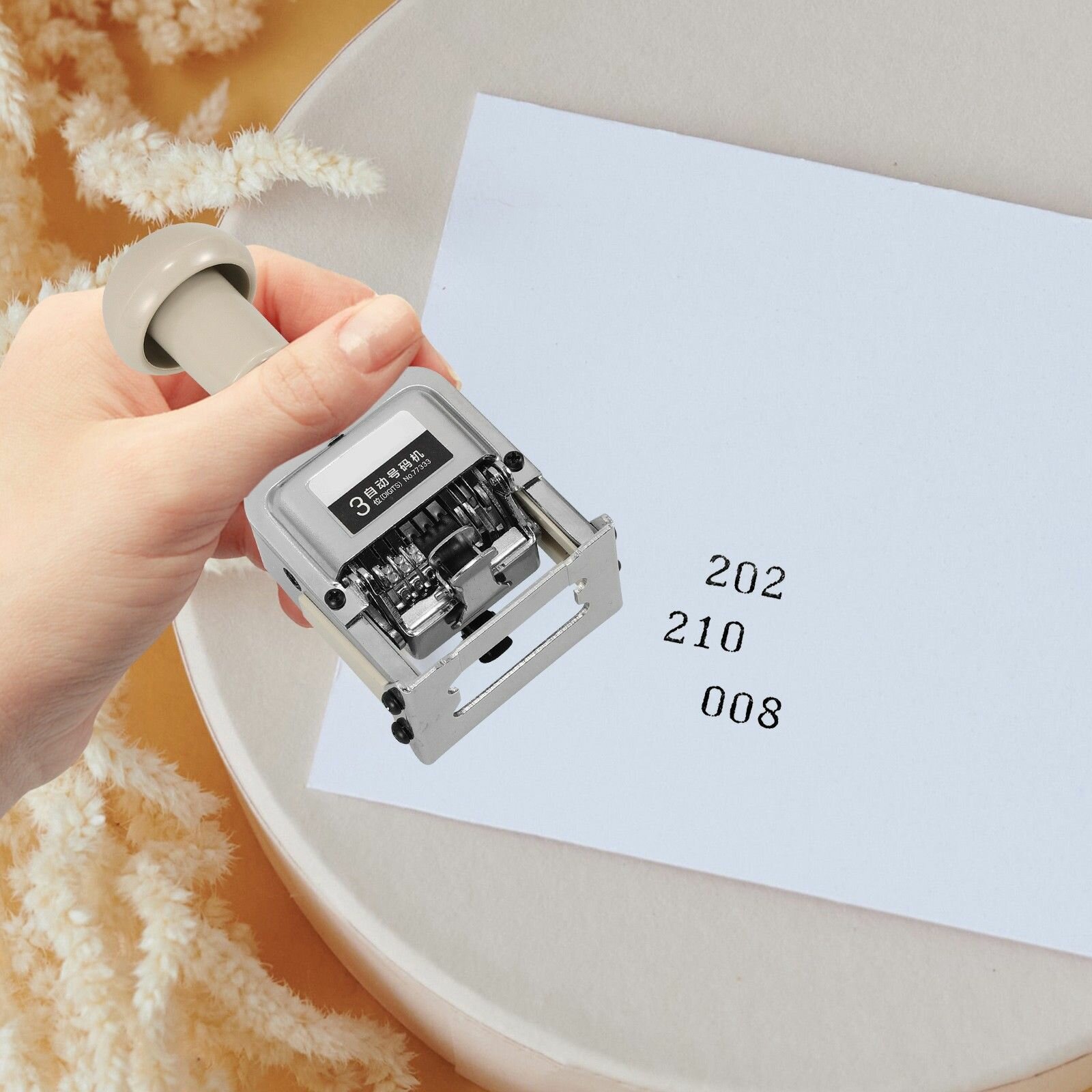 Автоматический нумератор для бухгалтерии, компактный и надёжный, с чёткими цифрами, 1 шт