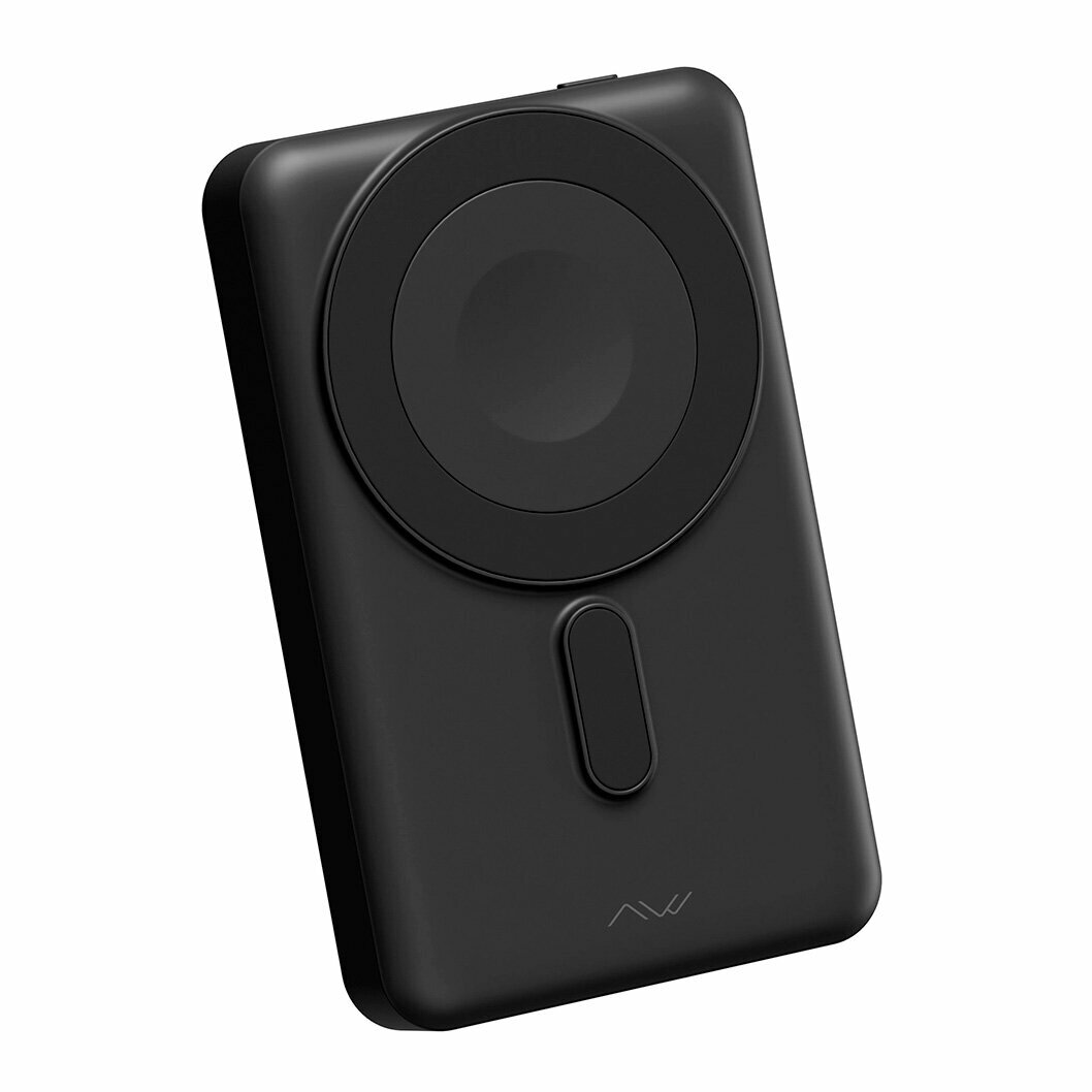 Внешний аккумулятор Caweon 10000 мАч, беспроводная зарядка MagSafe и встроенные кабели
