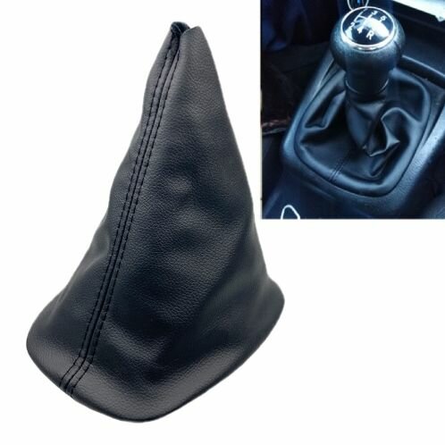 Чёрный чехол на ручку переключения передач для VW Passat B5/B5.5 1998-2005 — пылезащитный кожух из ABS и PU-кожи