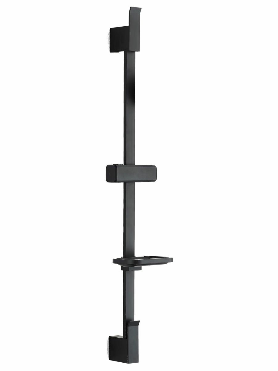 Душевая штанга с мыльницей Esko SR720Q Black, нержавеющая сталь