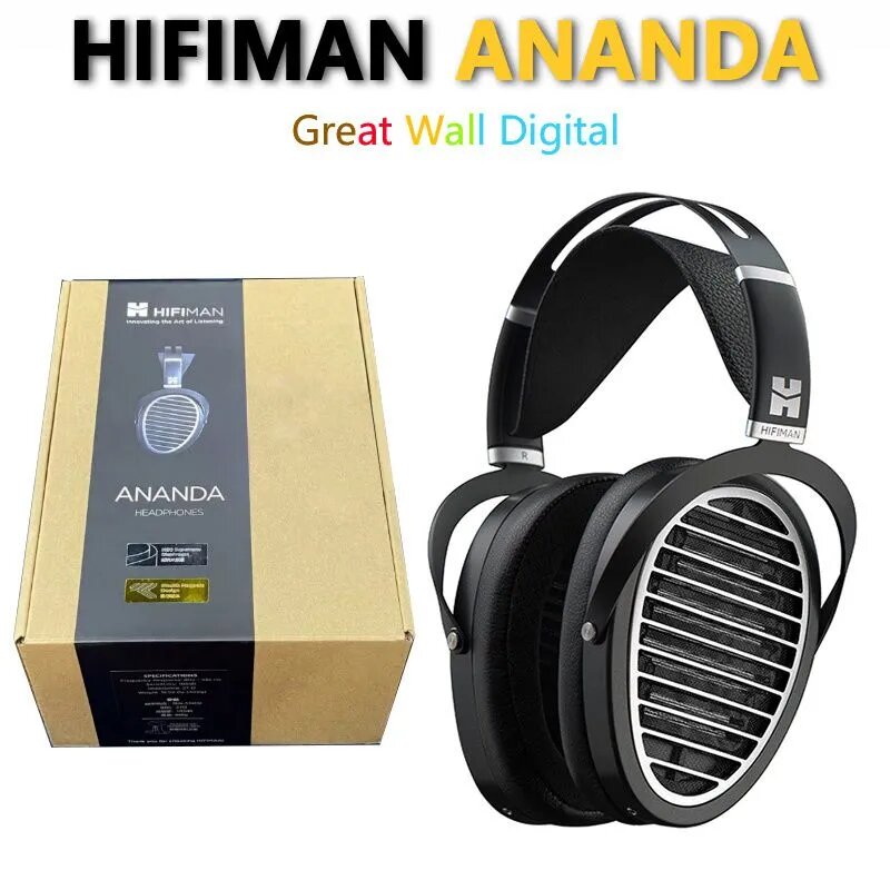 HiFiMAN Наушники проводные, 6.3 мм, 3.5 мм, черный