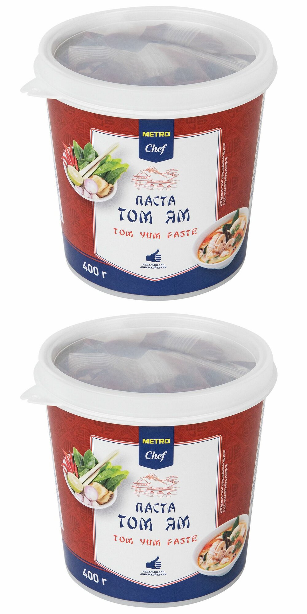 Metro Chef Соус на основе растительных масел Паста Том Ям, 400 г, 2 шт