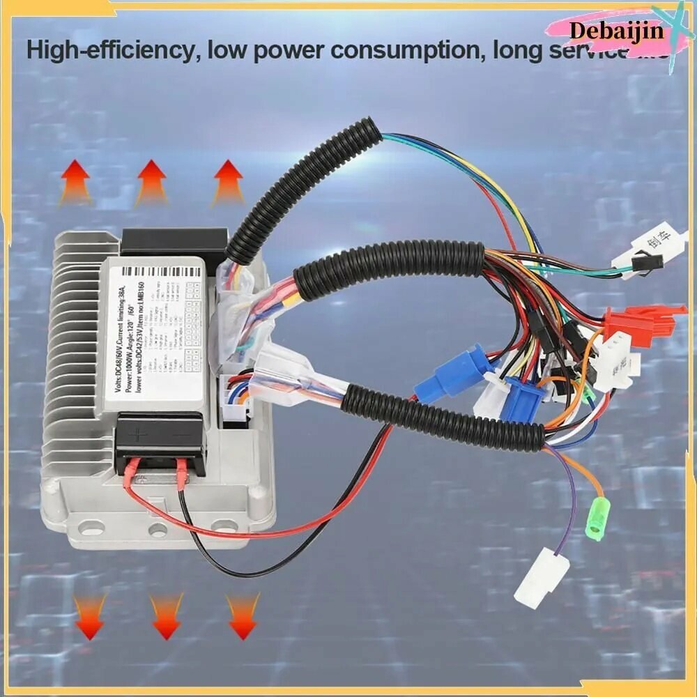 Контроллер 1000W, бесщеточный, универсальный для электрических велосипедов