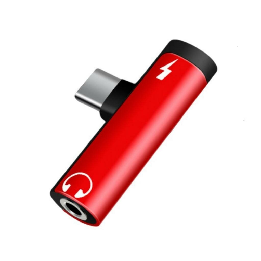 USB-адаптер для звука 3,5 мм, красный