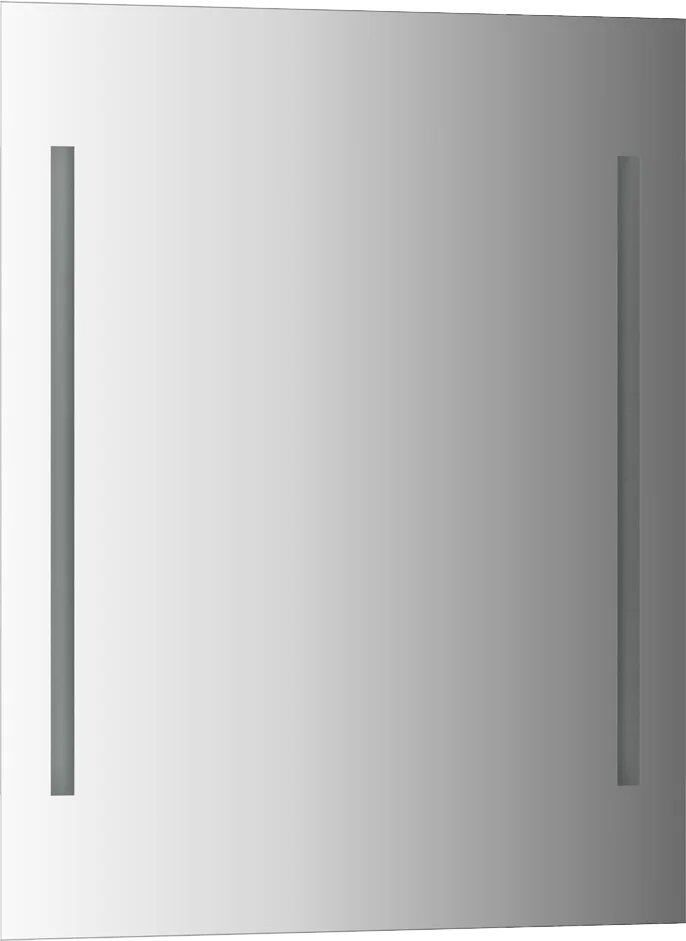 Зеркало Evoform Ledline BY 2315 60x75 со светодиодной подсветкой, 60 см, пластиковое, зеркало настенное в ванную