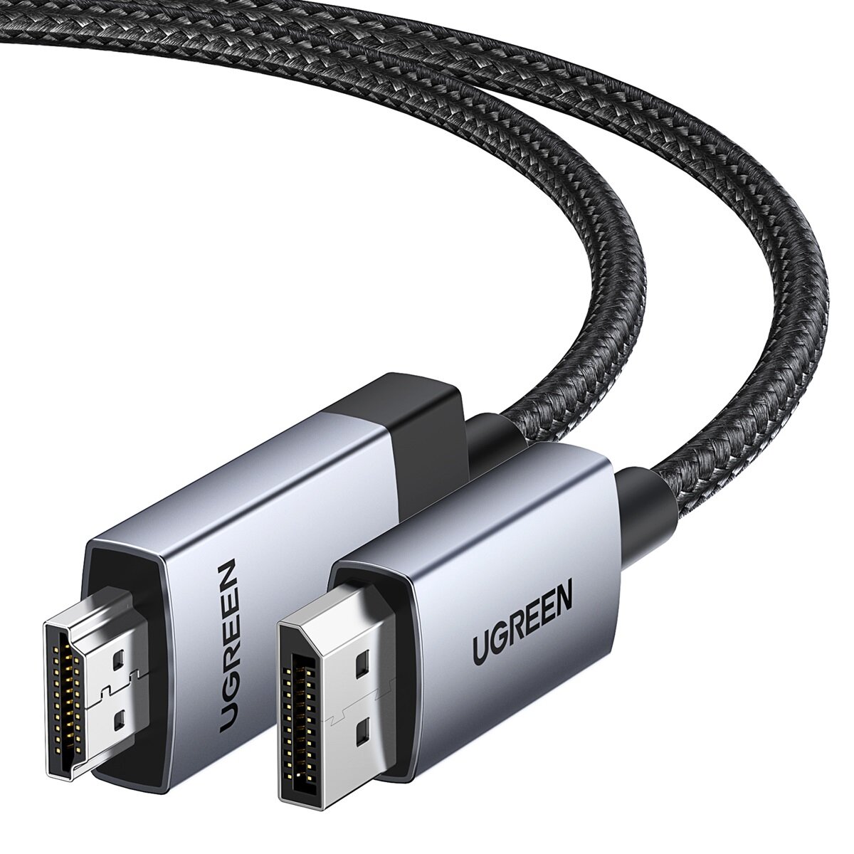 Переходник UGREEN DP119-15774 DisplayPort (M) to HDMI (F) 4K Cable 2m Gray