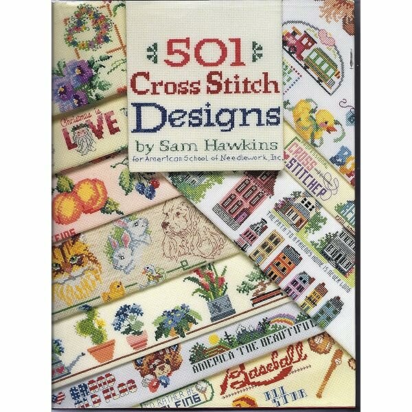 501 Cross Stitch Designs，Reprinted paperback book