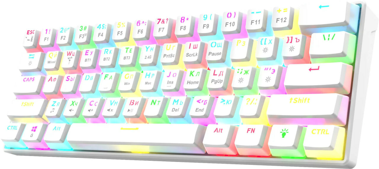 Клавиатура проводная Jet.A Panteon T2 PRO BS механическая белая