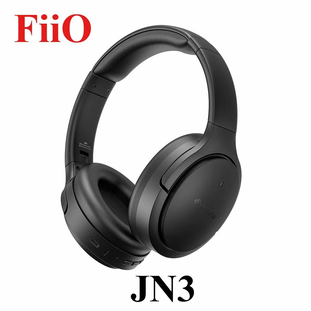 FiiO JN3 Наушники Bluetooth 6.0 ANC с шумоподавлением, 40-миллиметровые динамические накладные наушники LDAC, проводные