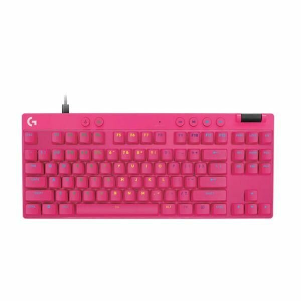 Игровая клавиатура Logitech PRO X TKL розовая (920-012160)
