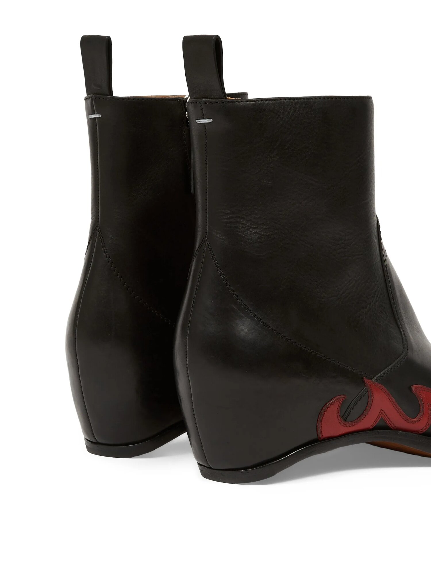 Ботинки Maison Margiela Heel-Less Western Flames, размер 44 EU, black/black — фото 1