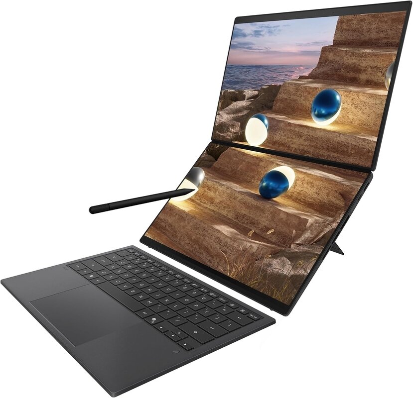14.0" ноутбук Asus UX8407AA Zenbook Duo 2026 [2880x1800] Ultra9 386H 32GB LPDDR5X 1TB SSD M.2 Intel Arc Graphics Win11 Home 1.65кг