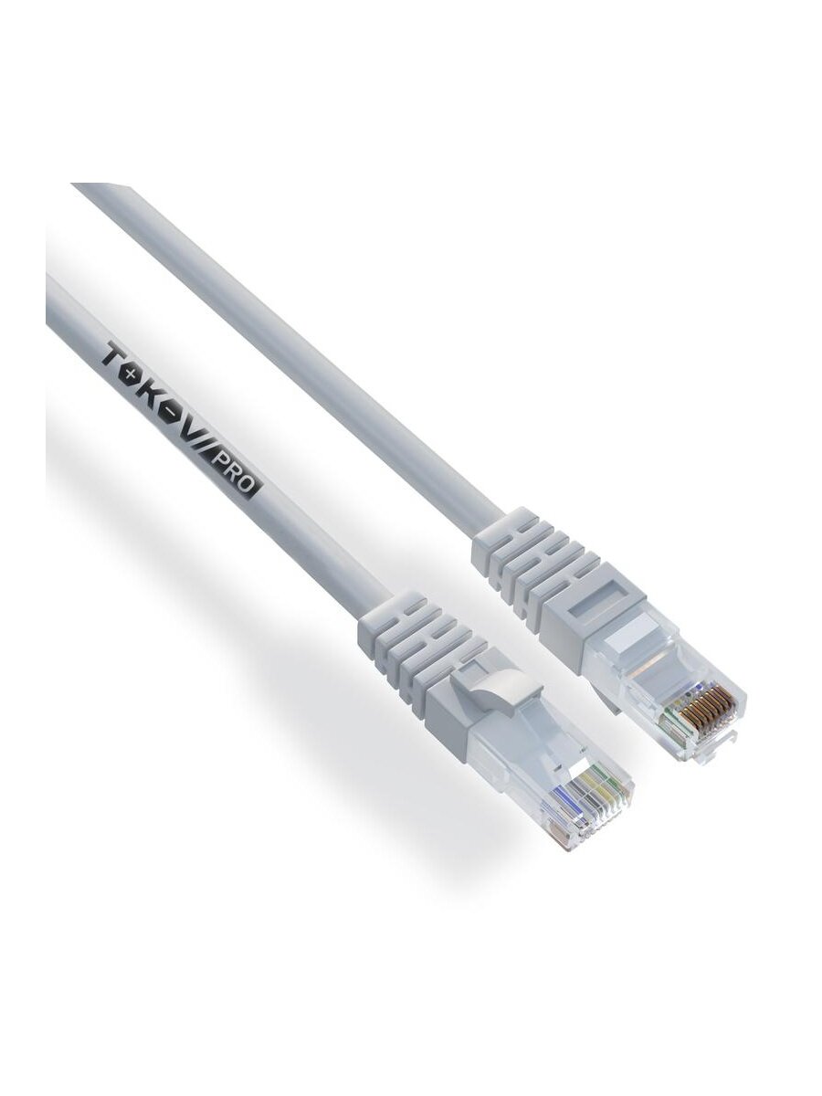 Патч-корд кат.6 U/UTP 24 AWG LSZH 15м PRO TOKOV ELECTRIC TKP-PC06-6U-CULSZH-15M