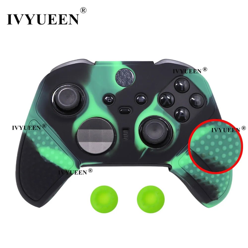 IVYUEEN чехол для Xbox Elite Series 2 Core Темно-зеленый, Black Green