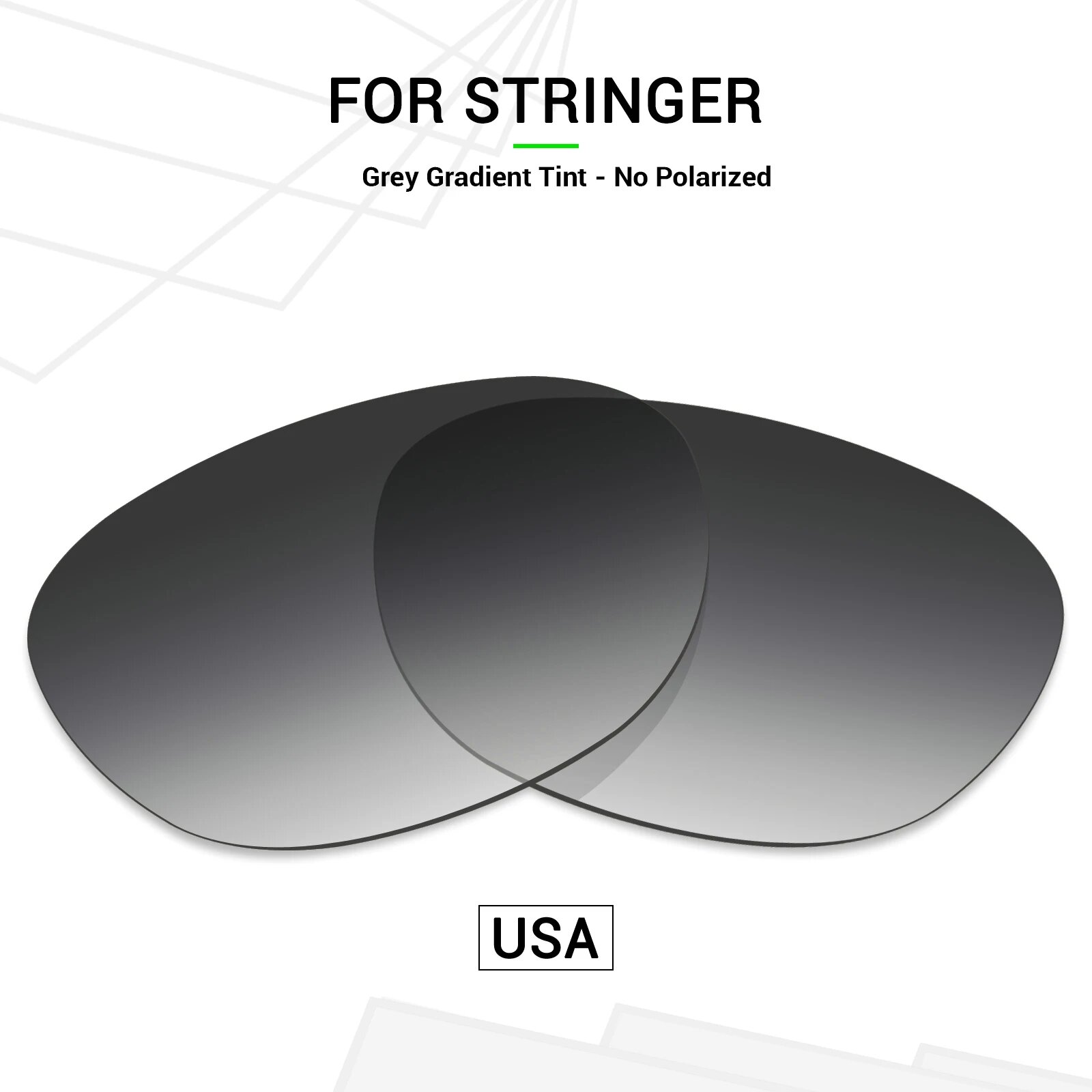 Линзы для Oakley Stringer, Grey Gradient Tint