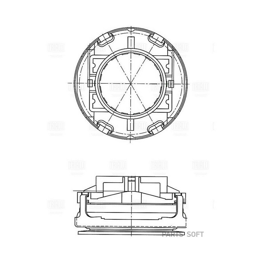 TRIALLI CT 1810 Муфта выкл. сцеп. для а/м Audi 80 (86-)/VW Passat B5.5 (00-) 1.8i (мех.) (CT 1810)